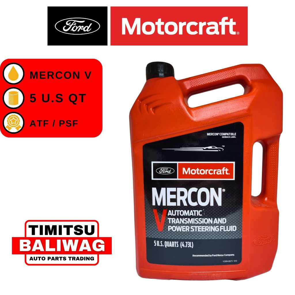 ORIGINAL FORD MOTOCRAFT MERCON V ATF & PSF FOR FORD 4 LITERS (XT-5-5Q3M ...