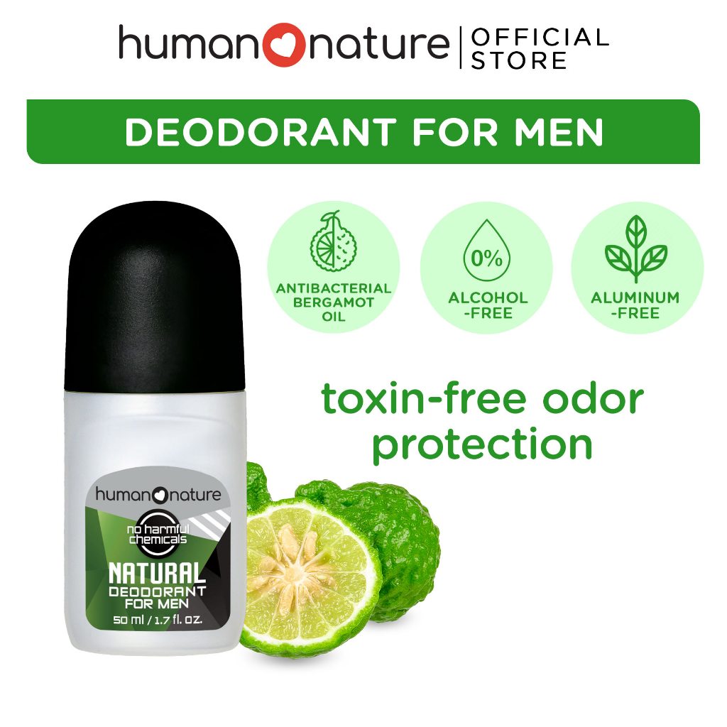 Human Nature Deodorant for Men 50ml (No Harmful Chemicals) | Shopee ...