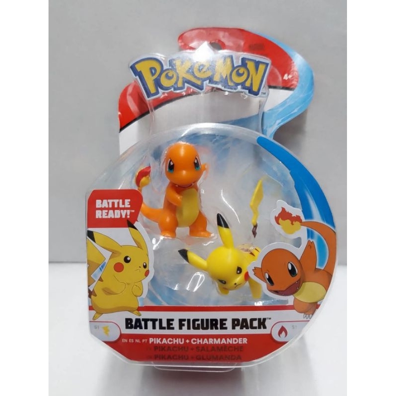 New Pokemon Battle Action Figure 2 Pack - Pikachu and Charmander 2 ...