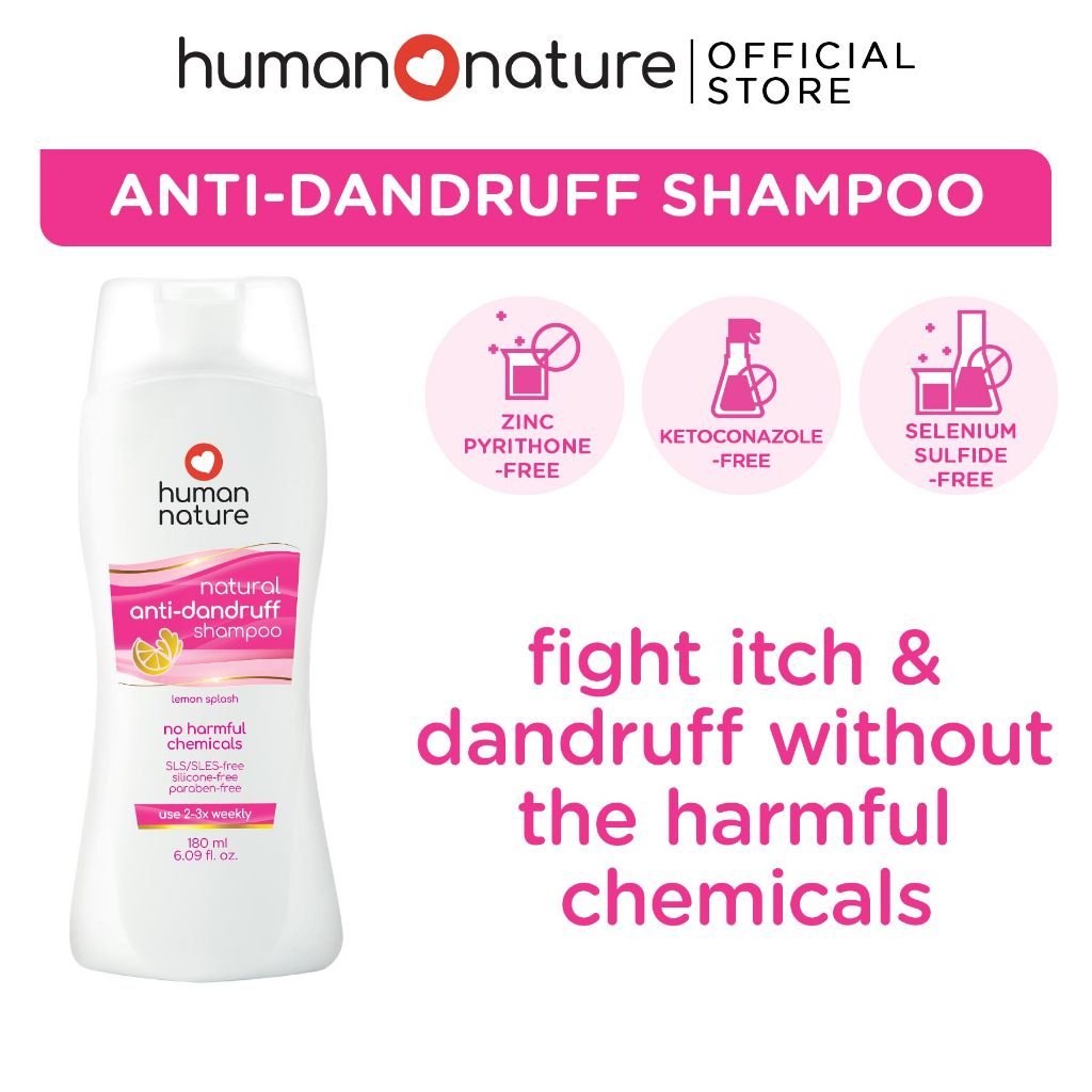 Human Nature Natural Anti Dandruff Shampoo (No Harmful Chemicals ...