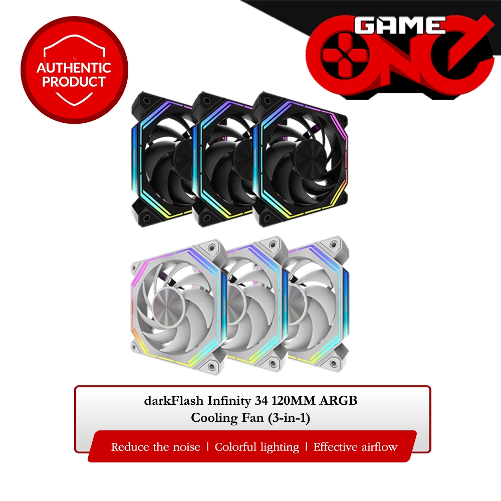 darkFlash Infinity 34 120MM ARGB Cooling Fan (3-in-1) | Shopee Philippines