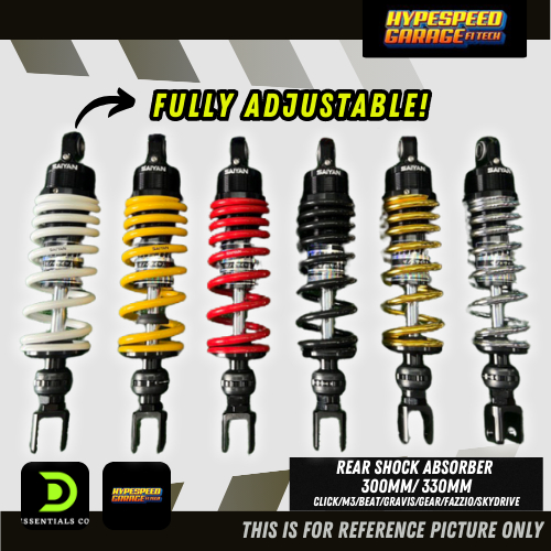 SAIYAN REAR SHOCK ADJUSTABLE click/m3/beat/gravis/gear/fazzio/skydrive ...