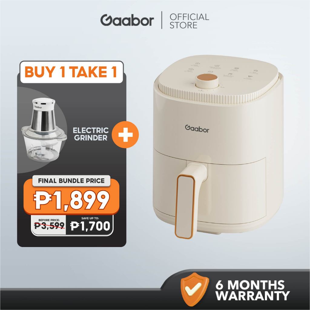 [Buy 1 Take 1] Gaabor Air Fryer Multi Functional Oil-Free and Electric ...