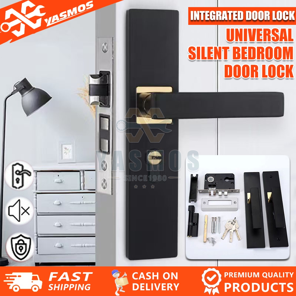 Yasmos Smart Door Lock Bedroom Door Knob With Key Main Door Double Lock ...