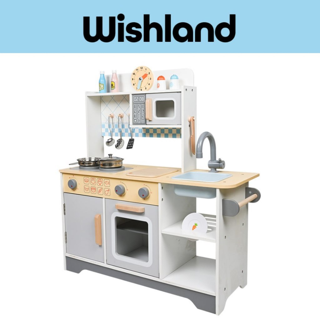 Wooden Japanese Kitchen Ages 3+ Realistic Pretend Chef Cooking Playset ...