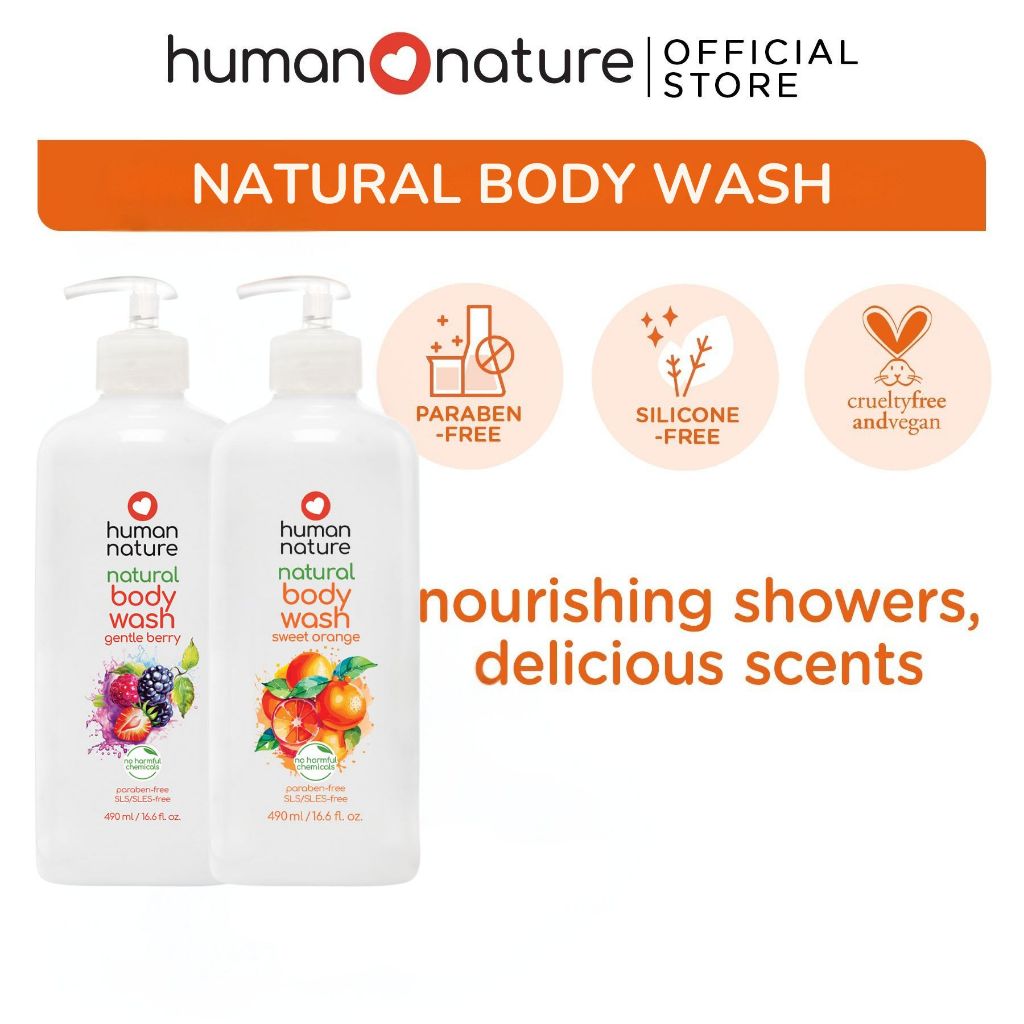 Human Nature Natural Body Wash (No Harmful Chemicals) | Shopee Philippines