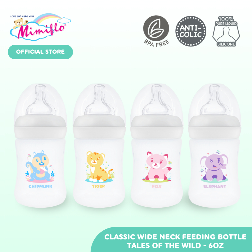 Mimiflo Classic Wide Neck FB Tales of the Wild - 6oz | Shopee Philippines