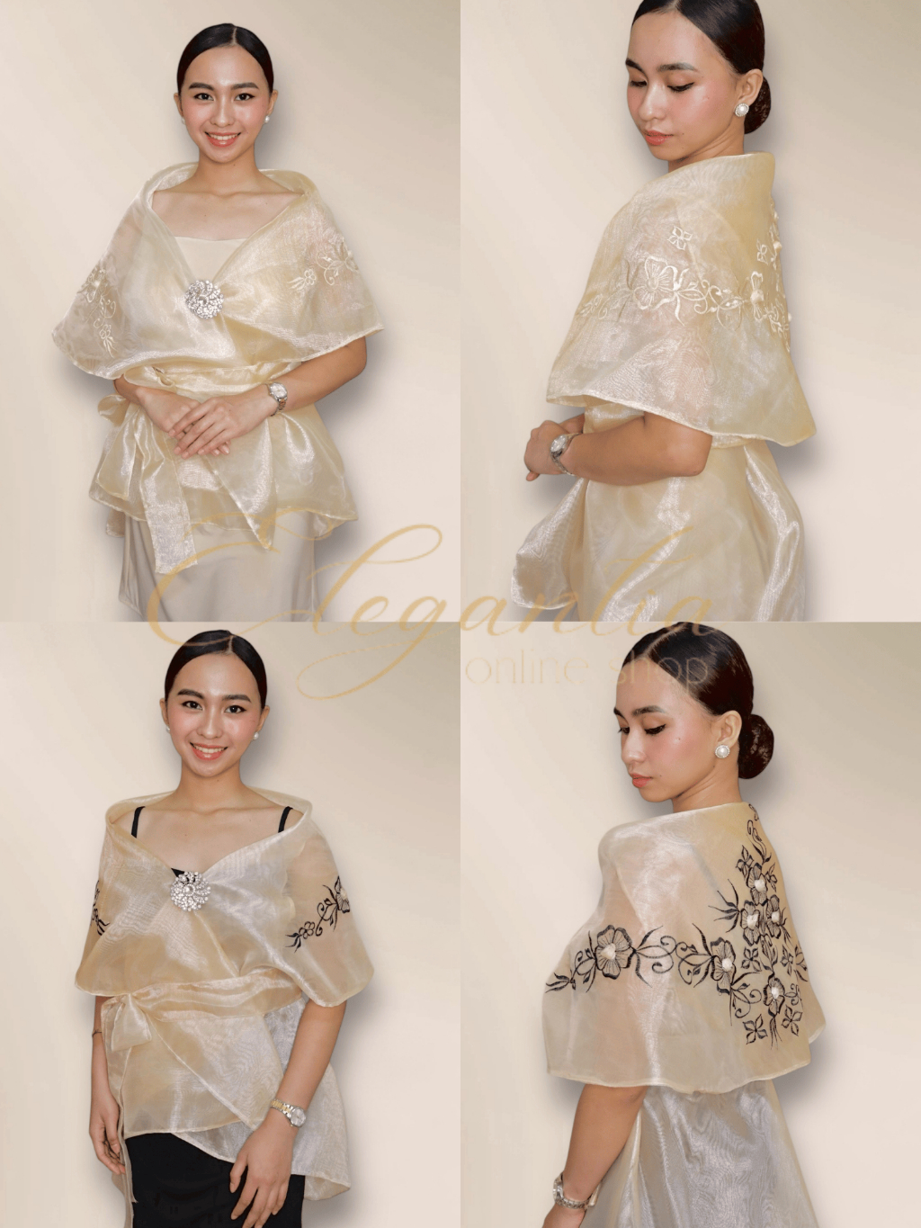 wrap around/alampay embroidered | Shopee Philippines