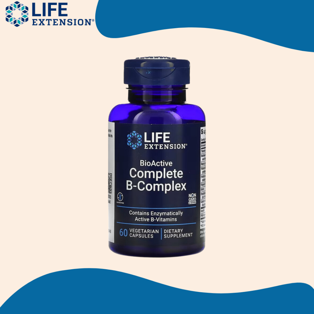 Life Extension, BioActive Complete B-Complex, 60 Vegetarian Capsules ...