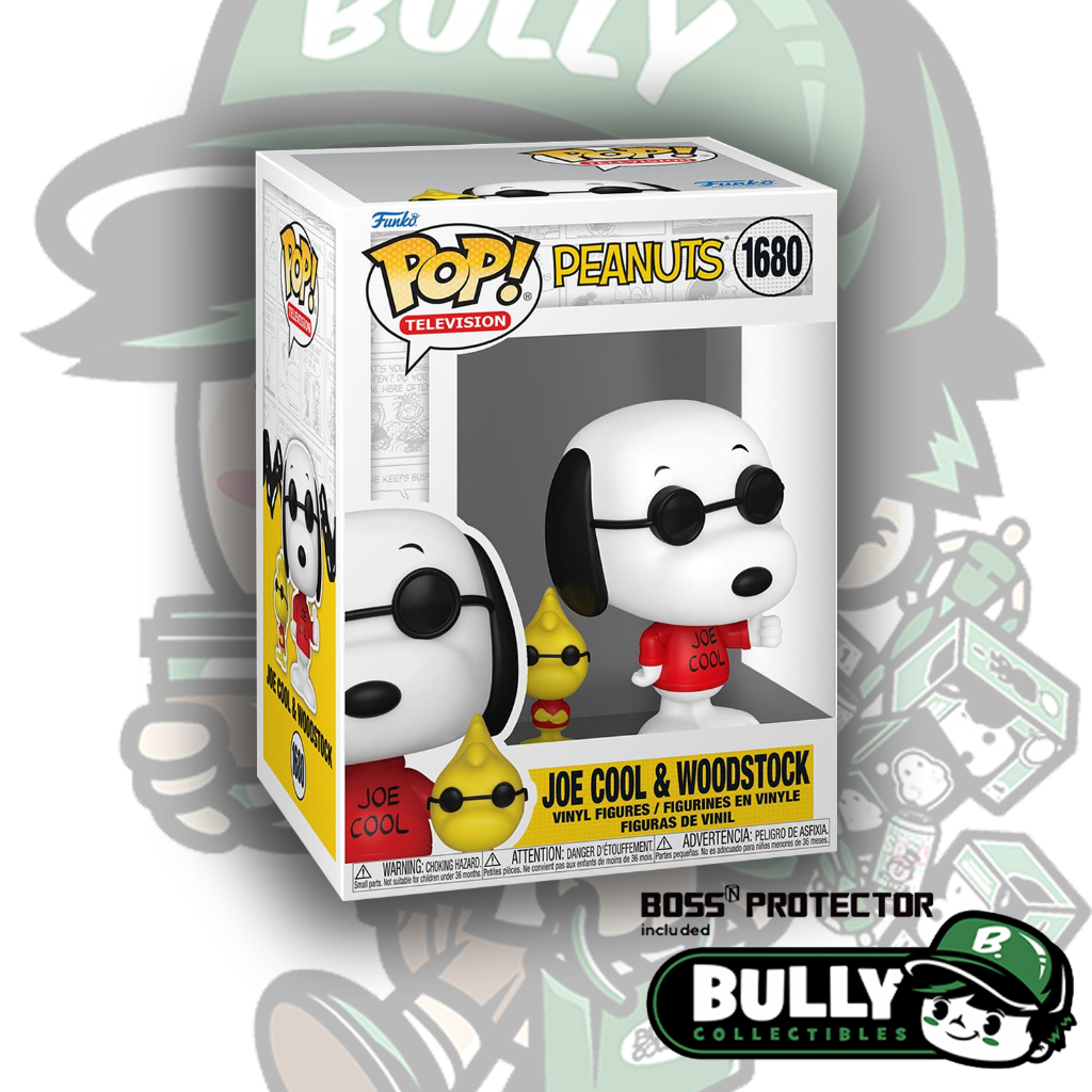 Funko POP! Television: Peanuts - Joe Cool & Woodstock 1680 With Boss ...