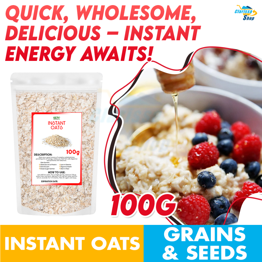 Instant Oats 100g Oatmeal / Easy Cooking | Shopee Philippines