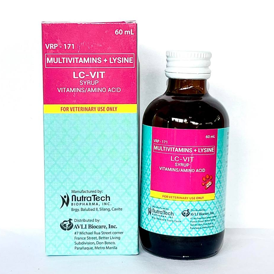 [FCR AGRIVET] LC Vit Multi-vitamins Syrup Pet Multivitamins 60ml Cat ...