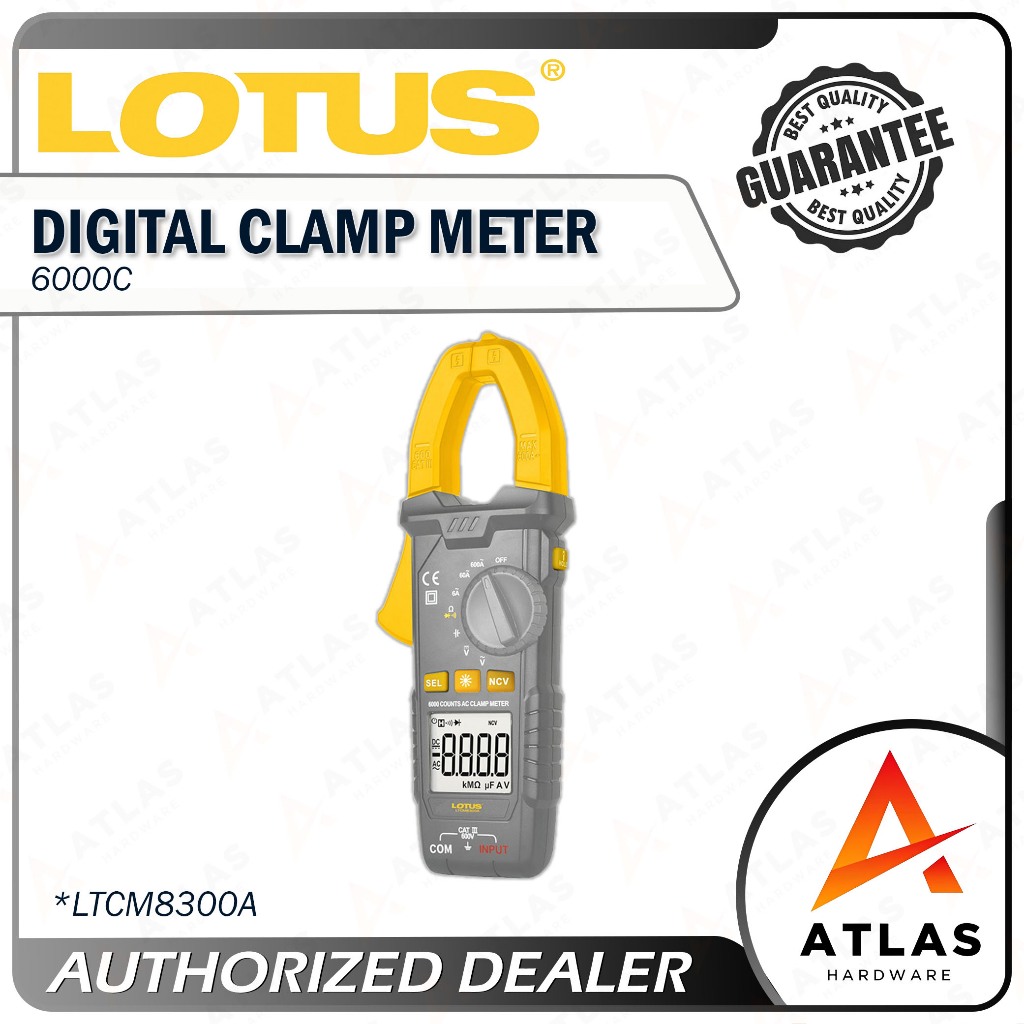 Lotus Digital Clamp Meter 6000C LTCM8300A | Shopee Philippines