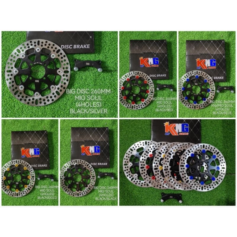 KING DRAG BIG DISC 260MM W/BRACKET FOR MIO SOUL (4HOLES) | Shopee ...