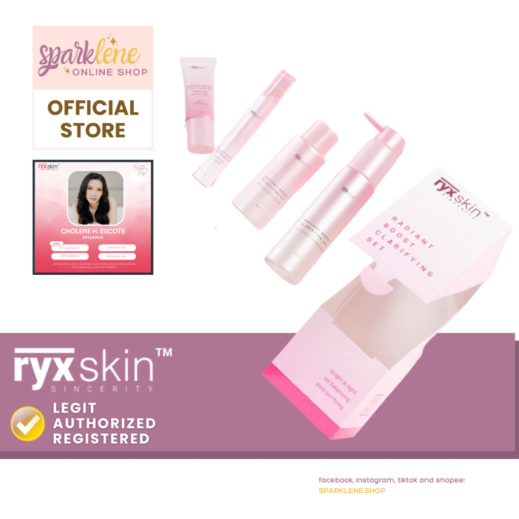 Sparklene Ryx RADIANT BOOST CLARIFYING SET (Mild & Maintenance Ryx Set ...