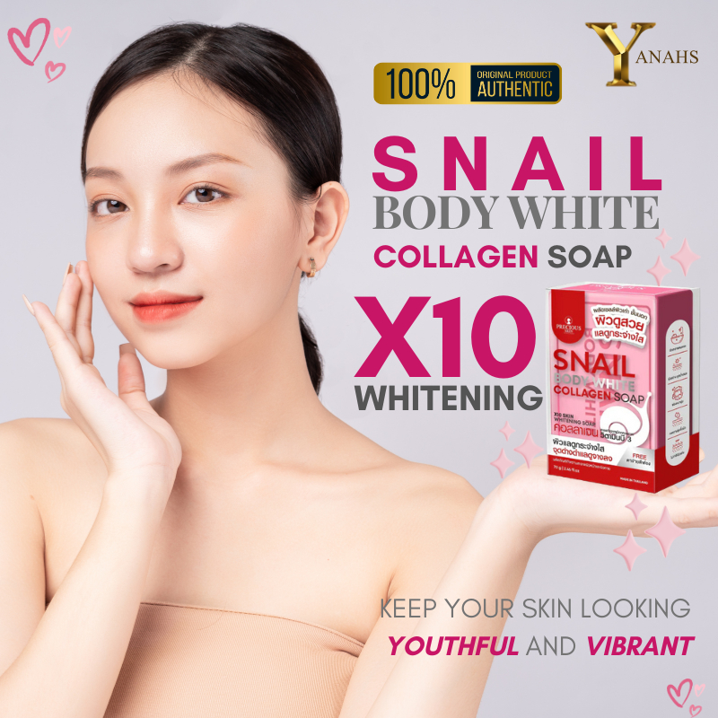 PRECIOUS SKIN SNAIL BODY WHITE COLLAGEN SOAP X10 70G | Shopee Philippines