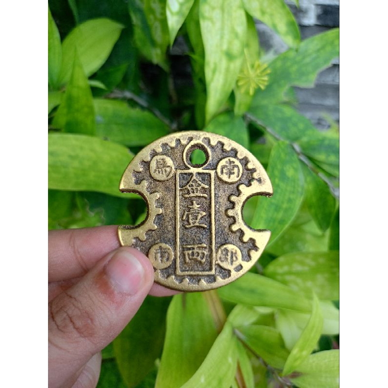 Feng Shui Big Nanbu Lock Lucky Coin Amulet | Shopee Philippines