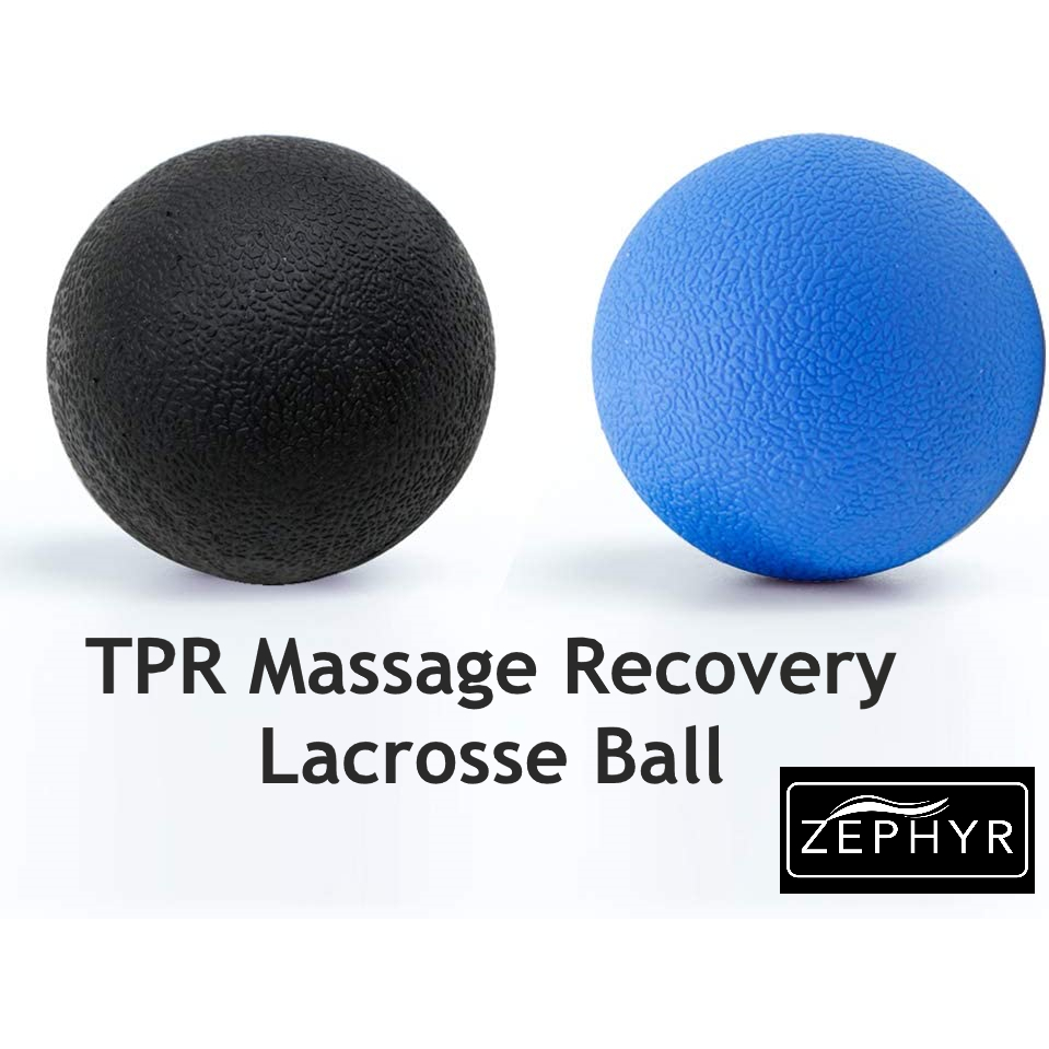 TPR Massage Recovery Lacrosse Ball for Muscle Knots, Myofascial Release ...