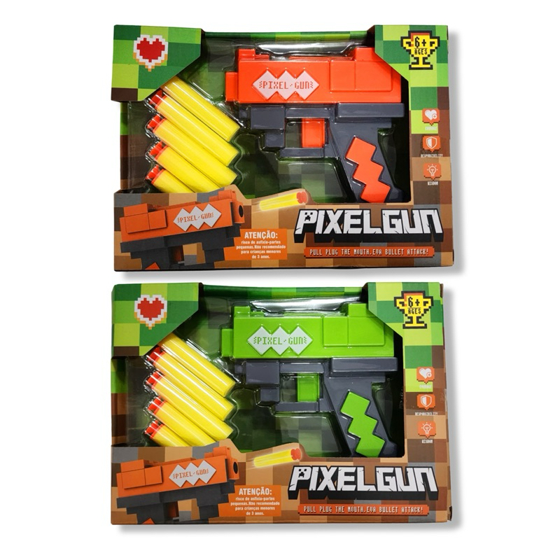 Pixel Toy Gun with Soft Bullets | Shopee Philippines