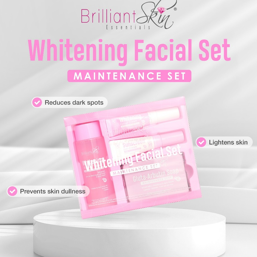Brilliant Skin Whitening Facial Set Maintenance | Shopee Philippines