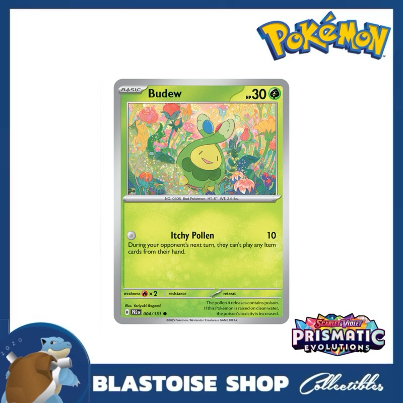[EN] Pokemon Trading Card Budew 004/131 Prismatic Evolution | Shopee Philippines