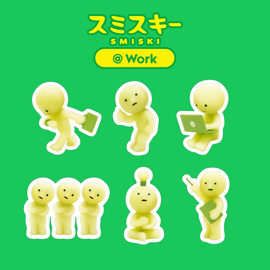 SMISKI Work Series Sticker Set (6pcs) | Shopee Philippines