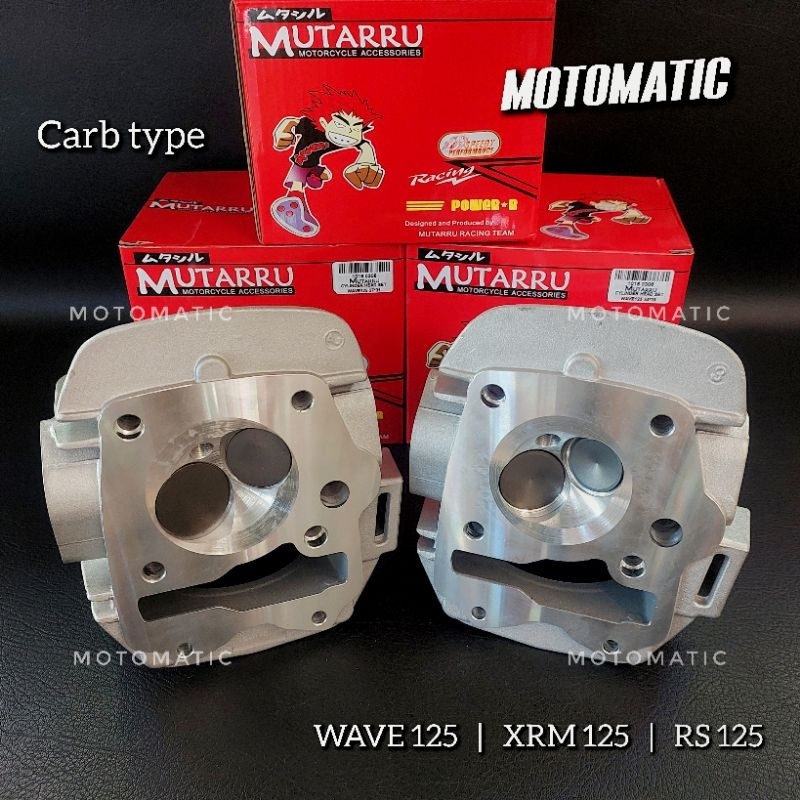 WAVE 125 / XRM 125 carb | Mutarru Racing Head with valve | 24/28mm & 27 ...