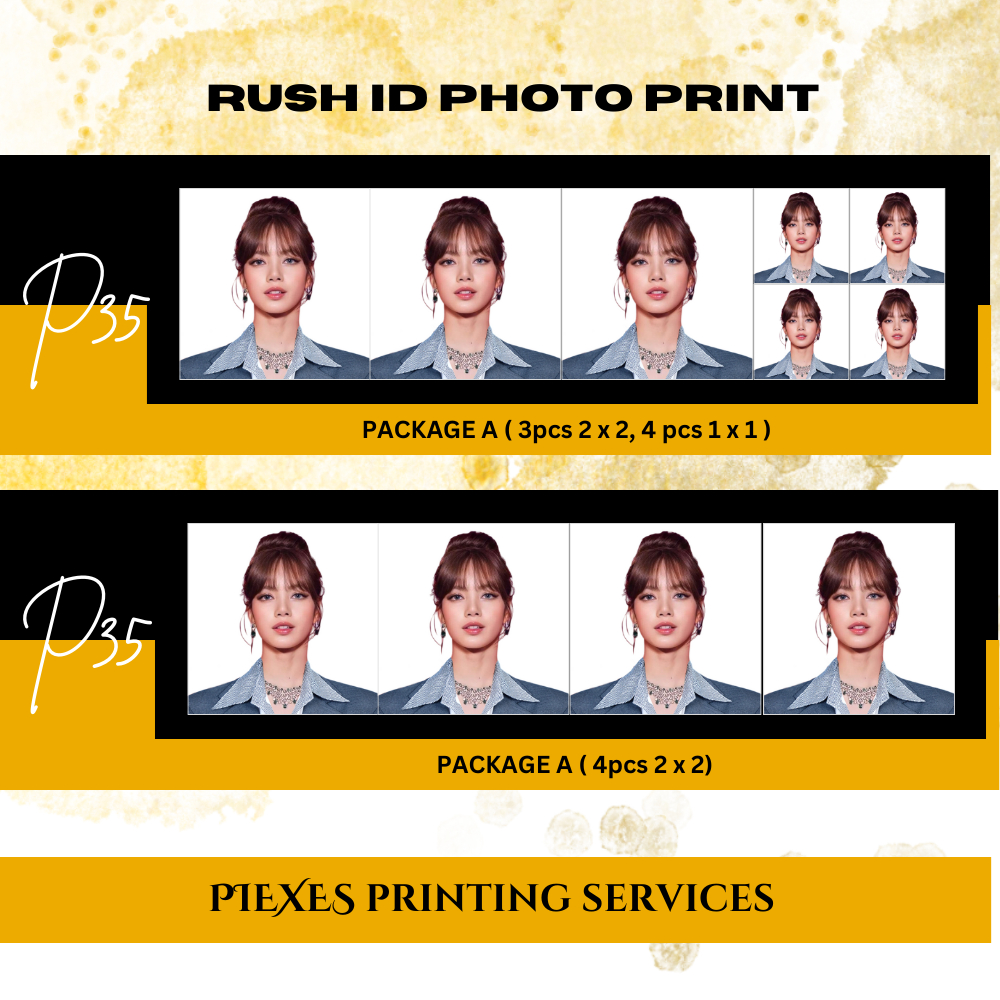 Rush ID | 1x1 | 2x2 | Passport Size | Shopee Philippines