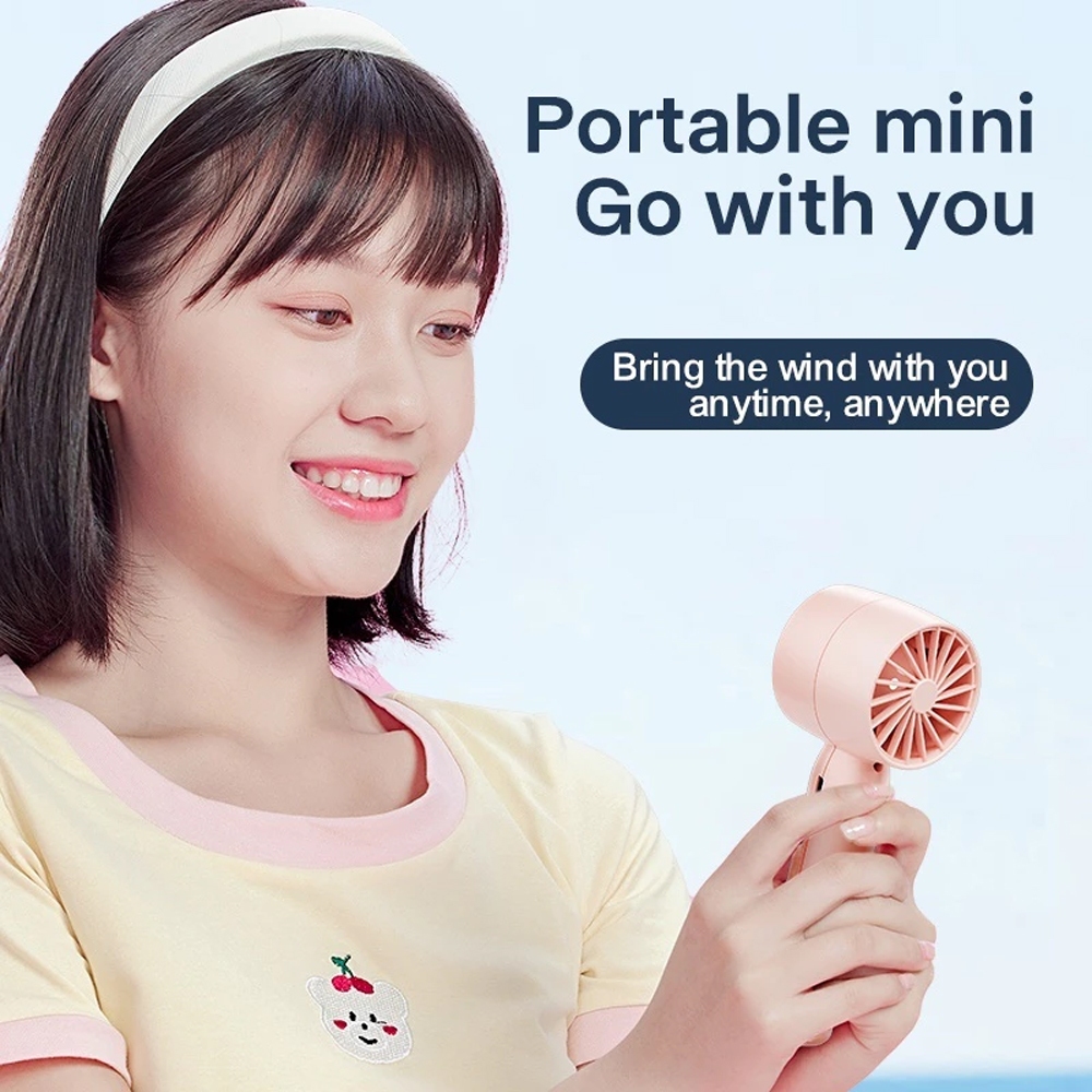 New 100-speed high-speed handheld fan USB charging mini digital display ...