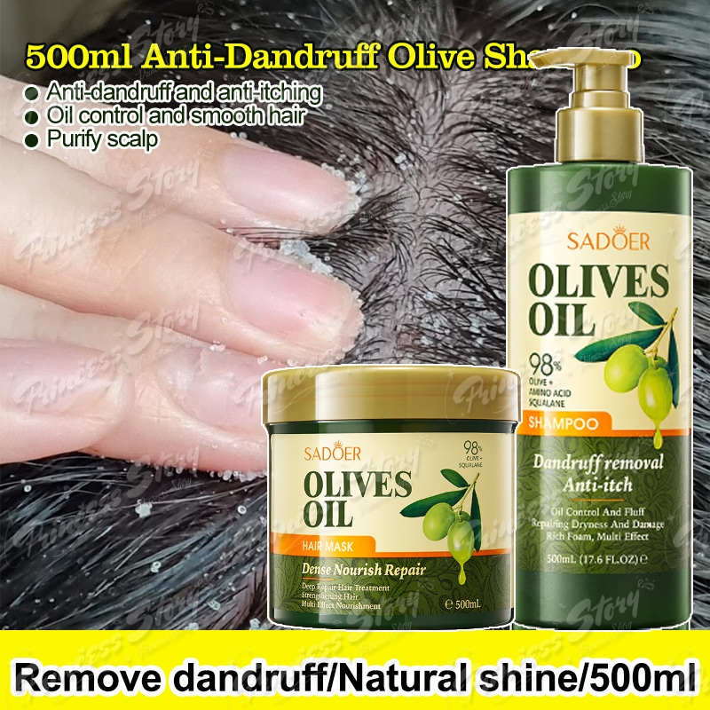 Original Olive Oil Shampoo Anti-Dandruff for Flake-Free Scalp Control ...
