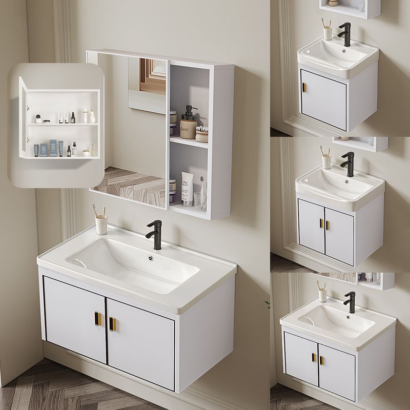 Aluminum Bathroom Cabinet Lavatory Sink Set For Bathroom Mirror Cabinet ...