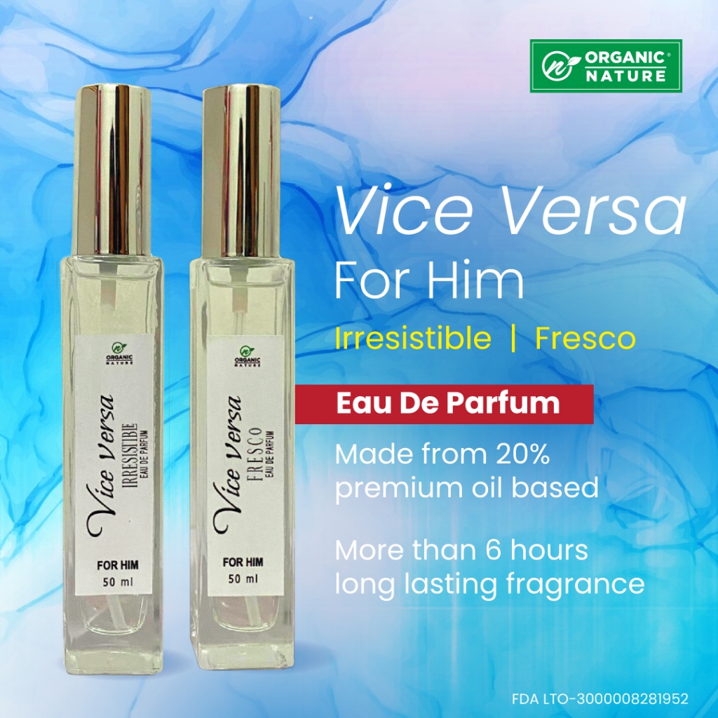 ORGANIC NATURE VICE VERSA PERFUME (FOR HIM) | Shopee Philippines