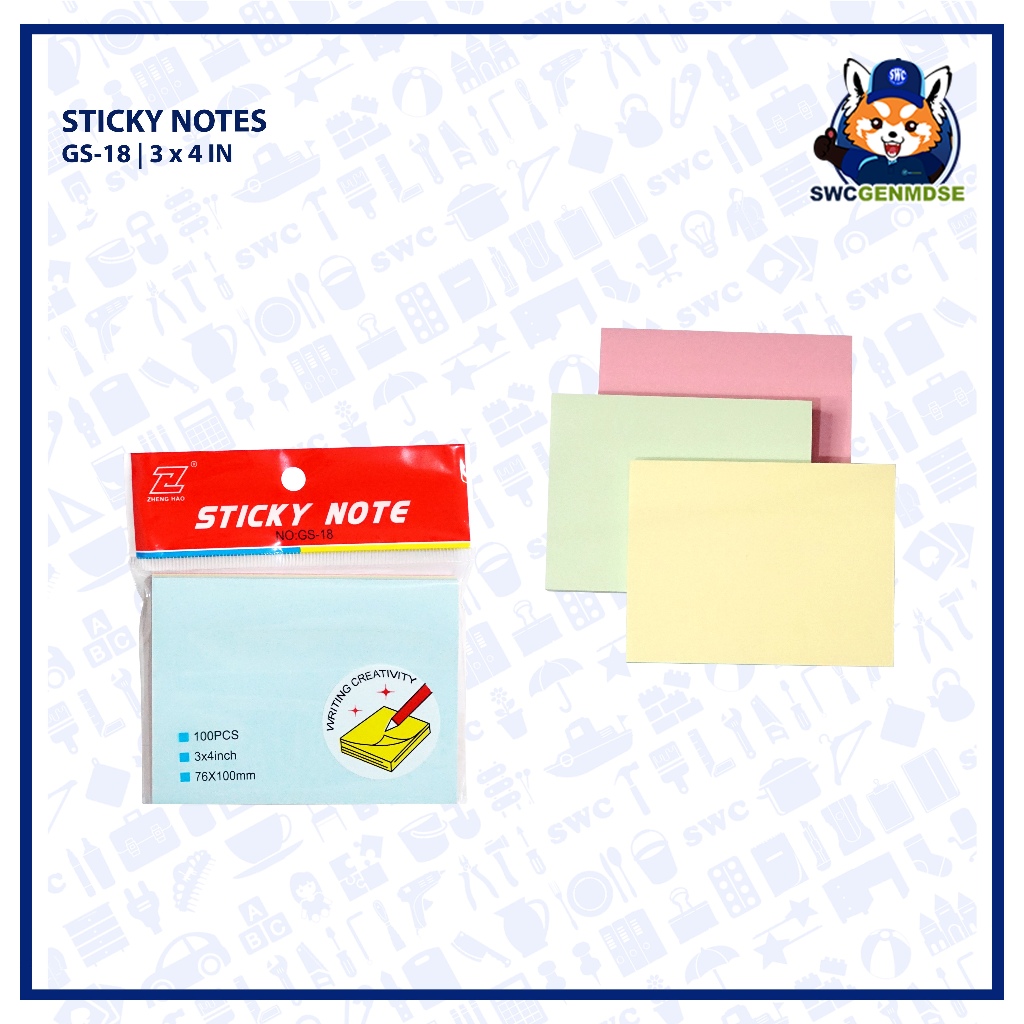 Sticky Notes | 3 IN | 100 Sheets | Shopee Philippines