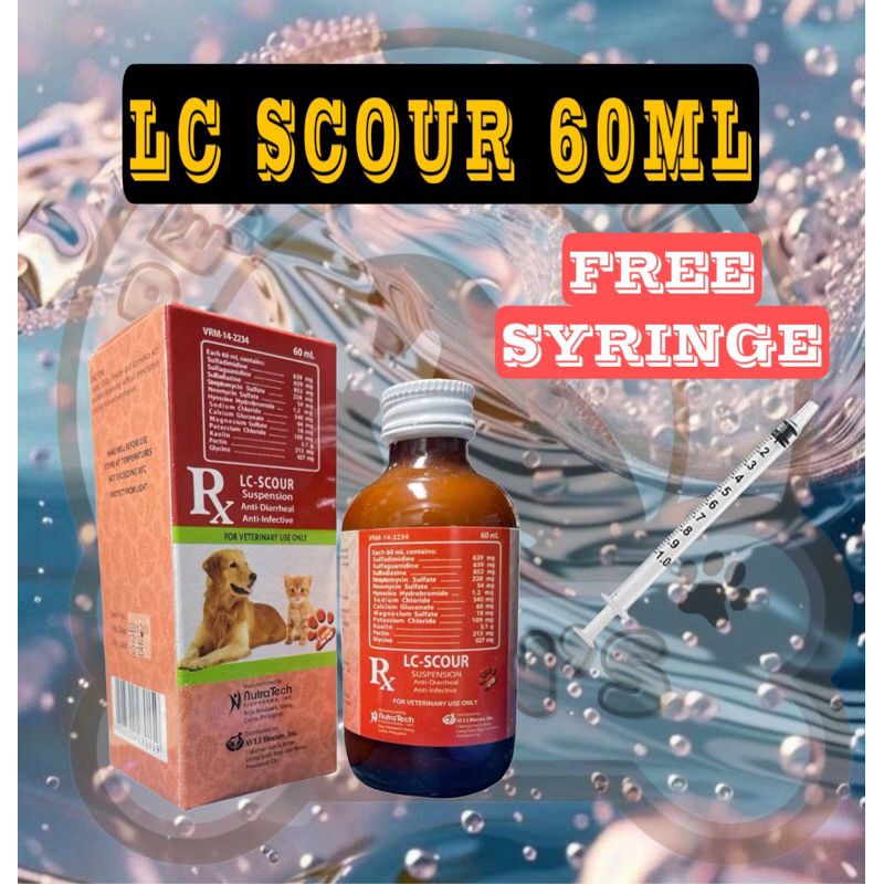 LC SCOUR W/SYRINGE ( ANTI DIARRHEA | Shopee Philippines