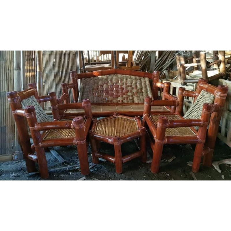 BAMBOO SALA SET 6 LEGS BIG SIZE | Shopee Philippines