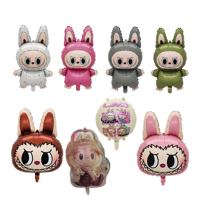 Agar.Shop 2ft Labubu Foil Balloon Theme Labubu Character Foil Balloon ...