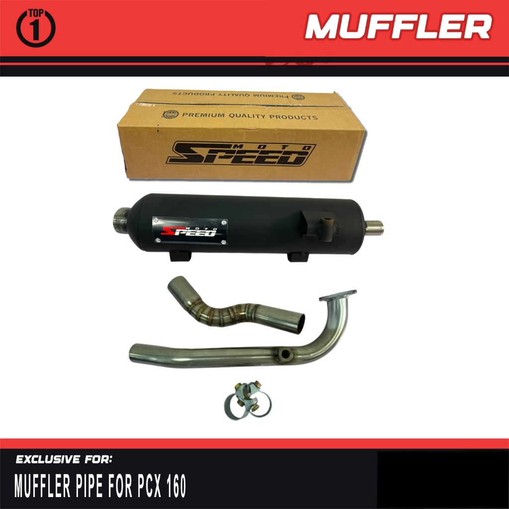 Top1 Racing Motospeed Muffler Pipe For PCX 160 Motorcycle | Shopee ...