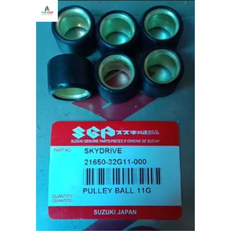 SUZUKI Genuine Roller Weight set flyball for skydrive 125 V1 V2 ...