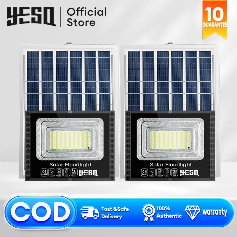 YESQ Solar Light Outdoor Waterproof LED Light Flood Light Street Lamp ...