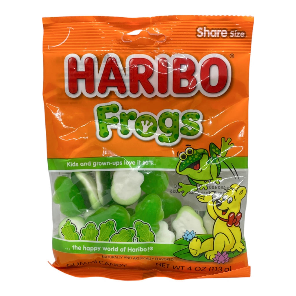 Haribo Frogs Perfectly Peach Flavor - Peach-Flavored Gummy Candy, Chewy ...
