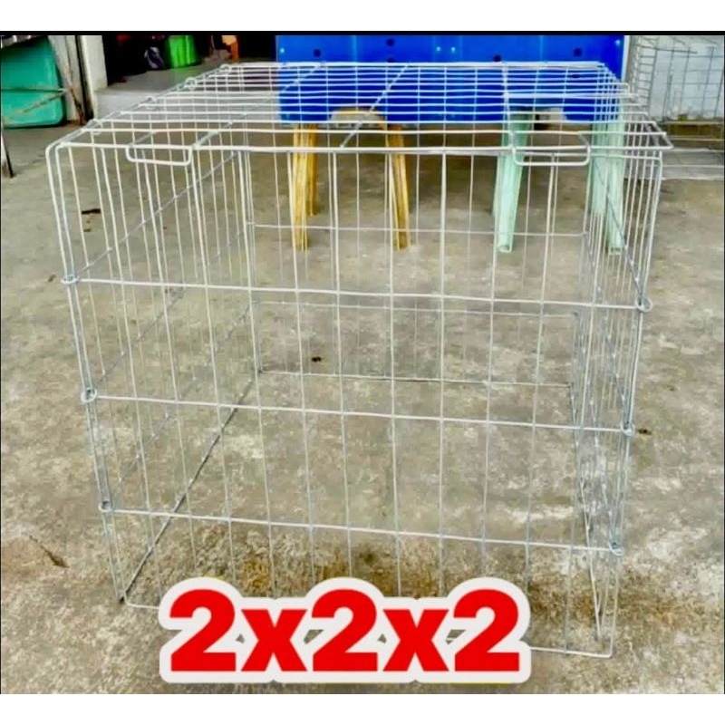 2x2x2 Galvanized Cage for Gamefowl Heavy duty | Shopee Philippines