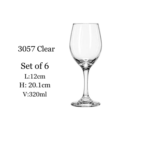 6pcs Elegant Glass wine 3057 perception wine glass CLEAR | Shopee ...