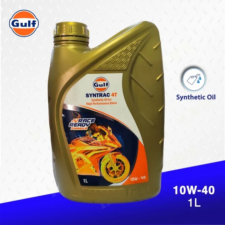 Gulf Syntrac 4T 10W-40 Synthetic API SN JASO MA2 ( 1L ) | Shopee Philippines