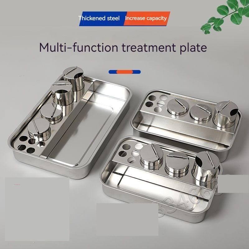 304 stainless steel treatment tray, medical dressing thickened ...