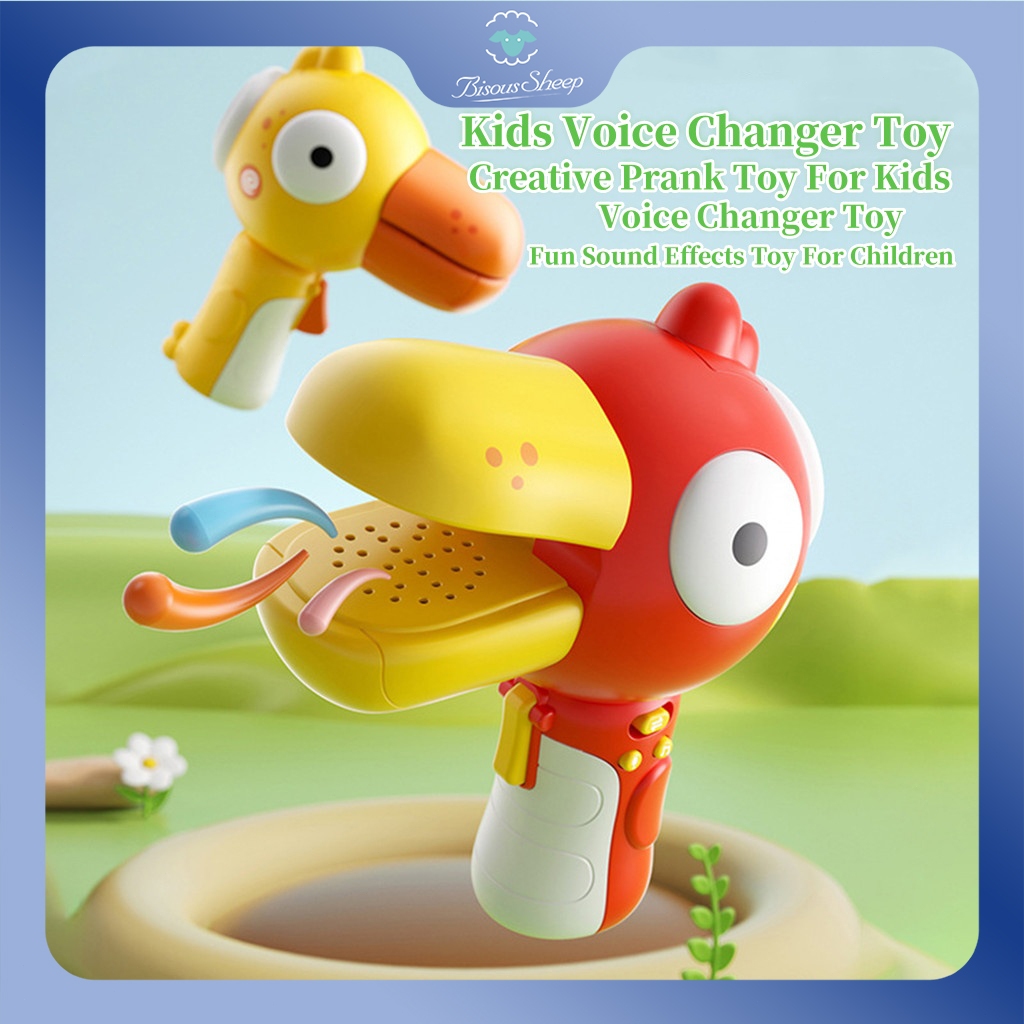 Cartoon big mouth bird voice changer kids changing device portable ...