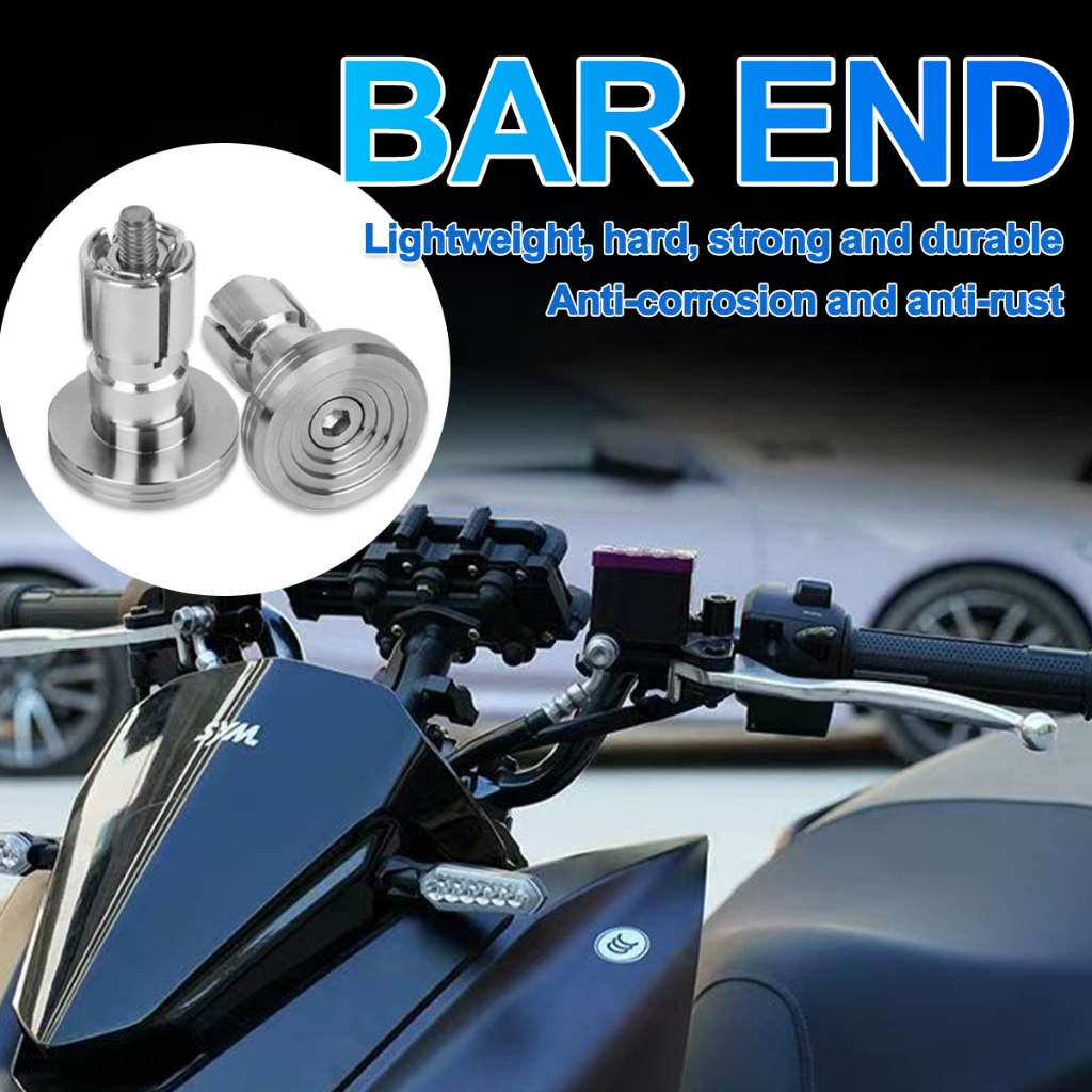 Motorcycle Stainless Steel Bar End CNC Concave Design Universal Bar End ...