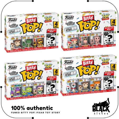 Funko Bitty Pop! Pixar Toy Story Mini Collectible Toys 4-Pack | Shopee ...