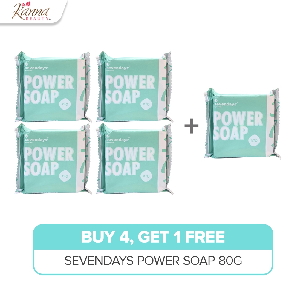 4+1 Sevendays Power Soap By Her Skin 80grams | Shopee Philippines