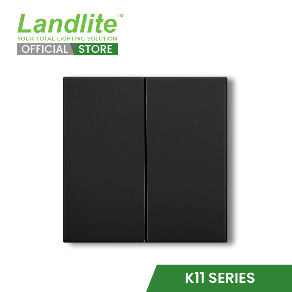 Landlite Wiring Devices (LWD-K11-2G1W MATTE BLACK) | Shopee Philippines