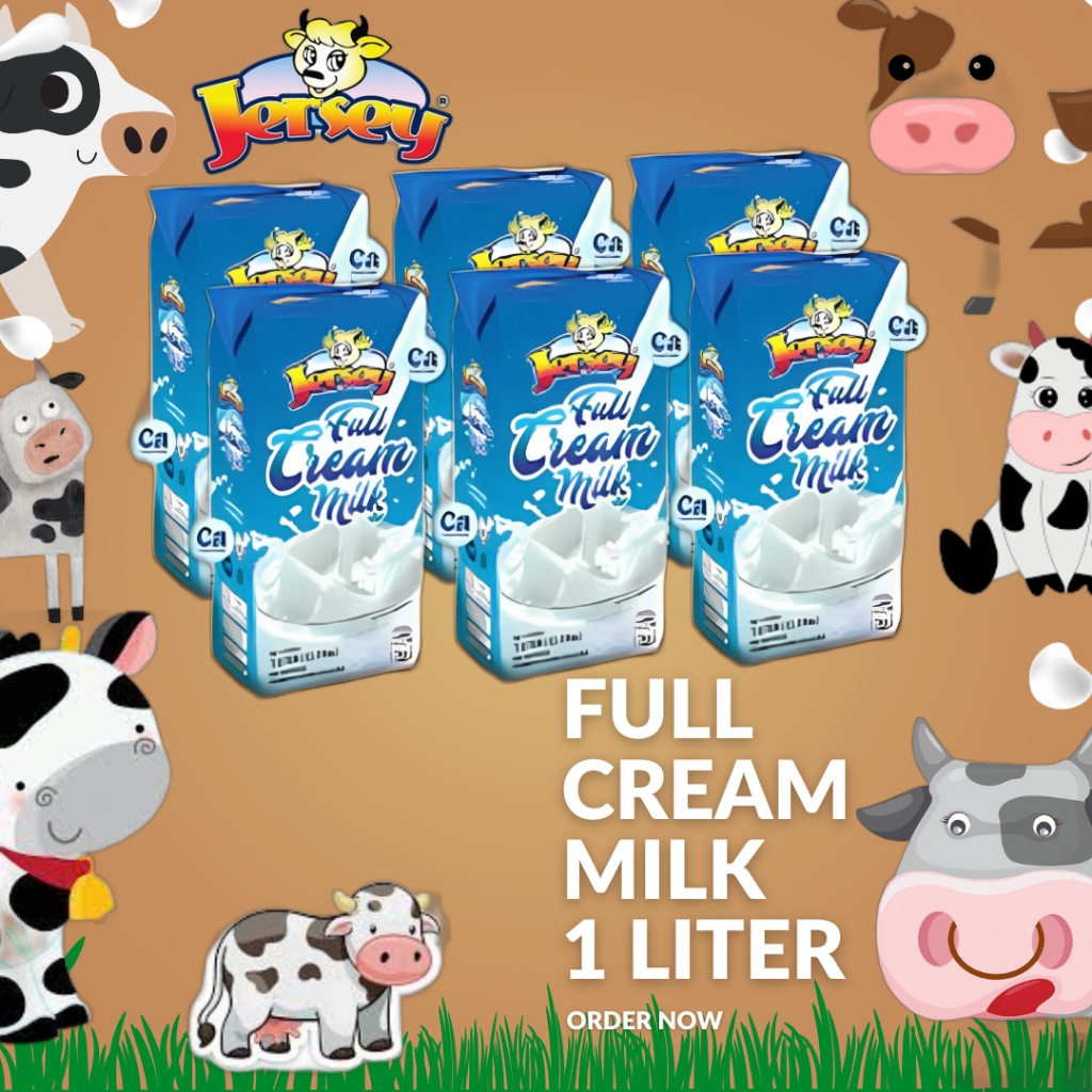 Jersey Full Cream Milk 1Lx6 - Creamy & Nutritious Dairy Pack for ...